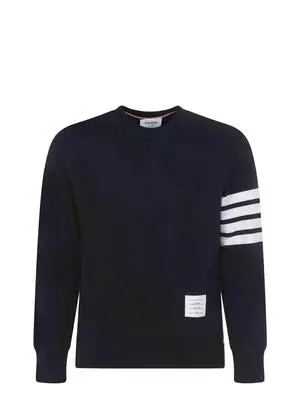 Thom Browne 4-bar Relaxed Fit Sweatshirt - Blue