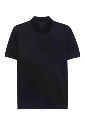Giorgio Armani Short-sleeve Polo Shirt - Blue