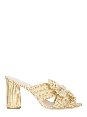 LOEFFLER RANDALL Penny 90mm Pleated Mules - Yellow