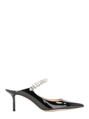 JIMMY CHOO 65mm Bing Leather Mules - Black