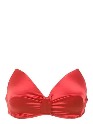 AMIR SLAMA Strapless Cropped Top - Red