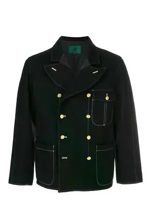 Jean Paul Gaultier Pointed Lapels Double-breasted Jacket - Black