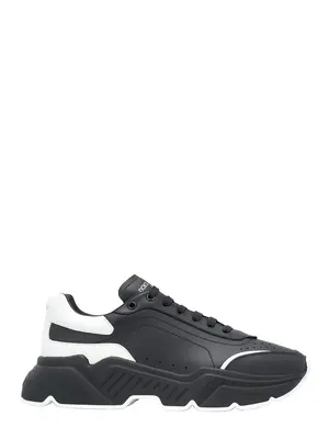 Dolce & Gabbana Daymaster Leather Sneakers - Black