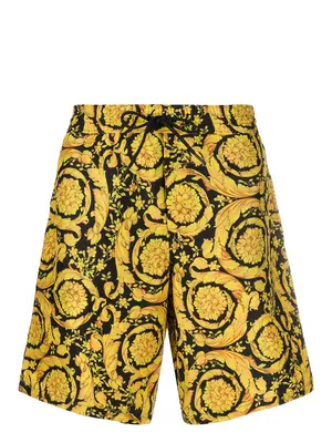Versace Barocco Board Shorts - Black
