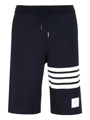 Thom Browne 4-bar Jersey Track Shorts - Blue