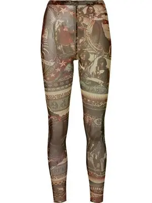 Jean Paul Gaultier Printed Fitted Trousers - Multicolour