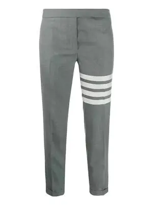 Thom Browne 4-bar Stripe Skinny Trousers - Grey