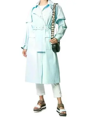 Stella McCartney Mid Length Trench Coat - Blue