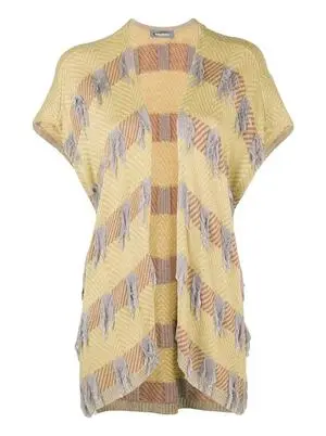 Issey Miyake 1980s Sleeveless Cardigan - Yellow