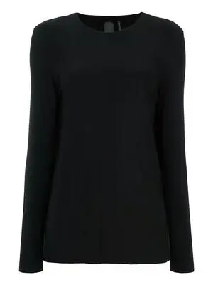 Norma Kamali Round Neck Sweater - Black
