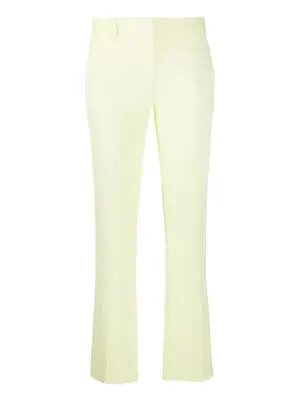 L' AUTRE CHOSE Bootcut Cropped Trousers - Yellow
