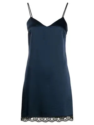 BLANCA VITA Alba Mini Dress - Blue