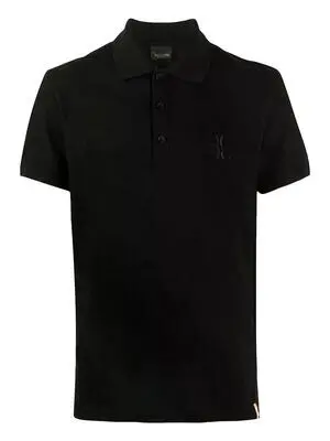 BILLIONAIRE Embroidered Logo Polo Shirt - Black