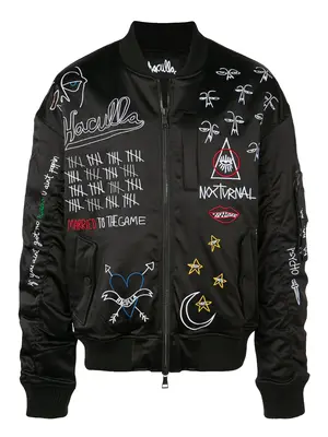 HACULLA. Nocturnal Bomber Jacket - Black