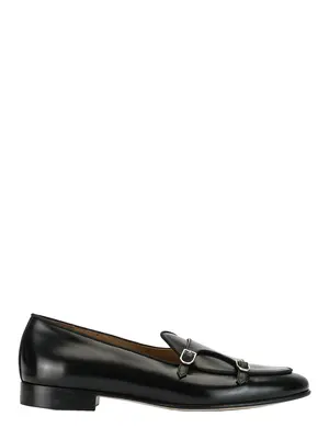 EDHEN MILANO Brera Double-strap Loafers - Black