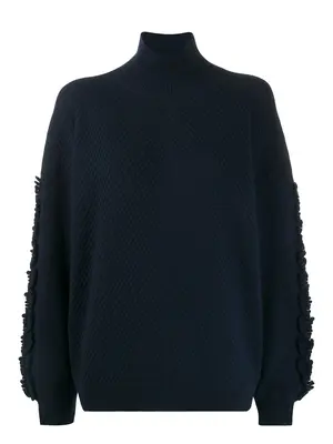 BARRIE Barrie Textured Sleeves Detail Jumper