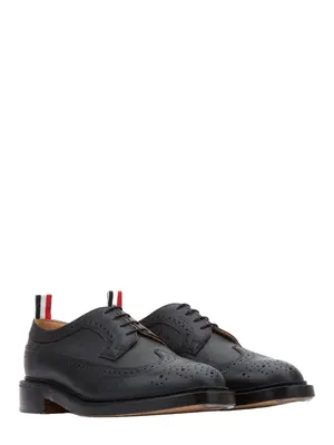 Thom Browne Leather Longwing Brogues - Black
