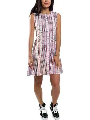 Carven Striped Flared Dress - Multicolour