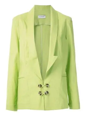 OLYMPIAH Bryone Plunge Blazer - Green