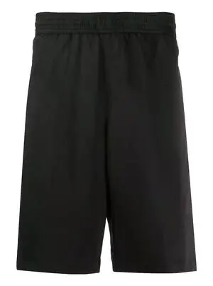 Neil Barrett Elasticated-waist Track Shorts - Black