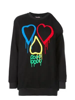 HACULLA. Cut Out Sweatshirt - Black