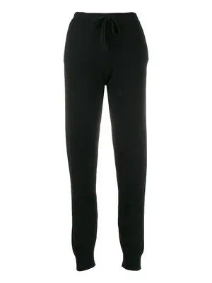 Chinti & Parker Cashmere Track Pants - Black