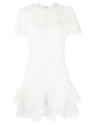 Simkhai Lace-paneled Crepe Dress - White