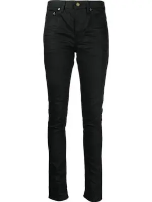 Saint Laurent Mid-rise Skinny Jeans - Black