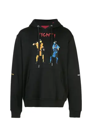 MOSTLY HEARD RARELY SEEN Fight! Pixelated Hoodie - Black