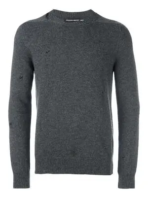 ALEXANDER MCQUEEN Cashmere Distressed Jumper