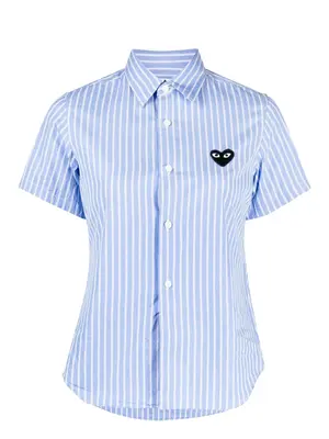 Play Comme Des Garcon Striped Shirt - Blue