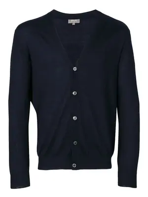 N.peal V-neck Cardigan - Blue