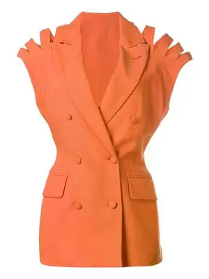 JEAN PAUL GAULTIER 1989 'voyage Autour Du Monde En 168 Tenues' Blazer - Orange