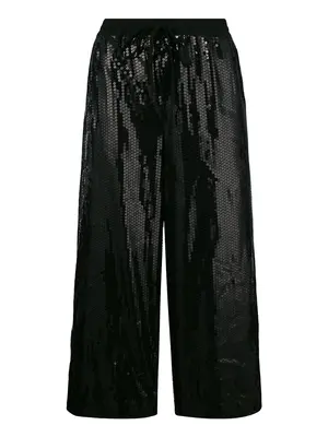 P.a.r.o.s.h Cropped Trousers - Black