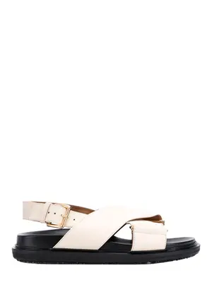 Marni Fussbett Criss-cross Sandals - Neutrals
