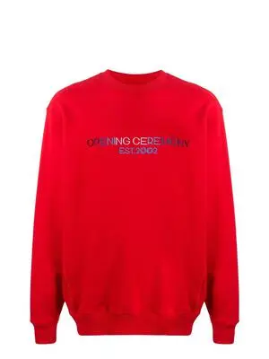 Opening Ceremony Embroidered Logo Sweatshirt - Red