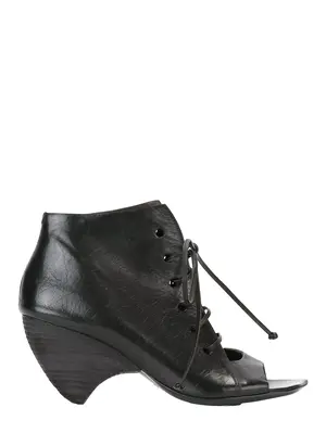 Marsèll Structured Lace-up Ankle Boots - Black