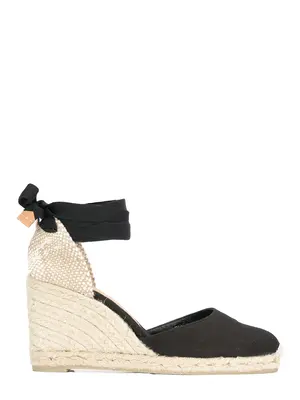 CastaÑer 65mm Carina Espadrilles - Black