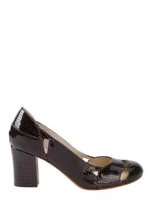 STUDIO CHOFAKIAN Patent Leather Pumps - Black