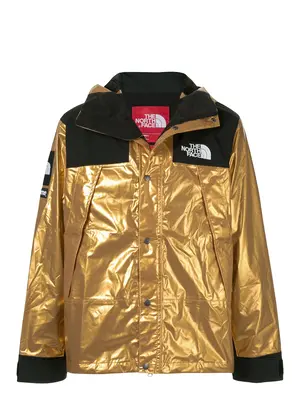 Supreme X The North Face Metallic Mountain Hooded Parka - Gold