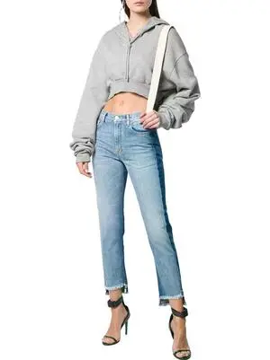 COUNTY OF MILAN Two-tone Stretch Jeans - Blue