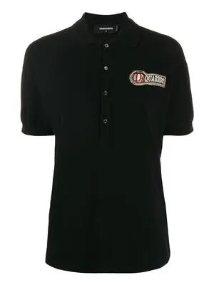 Dsquared2 Logo Polo Shirt - Black