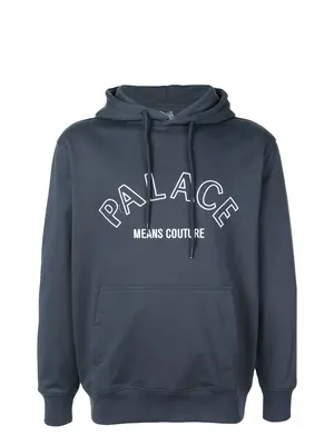 PALACE Couture Logo-print Hoodie - Blue