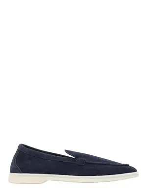 SCAROSSO Almond Toe Loafers - Blue