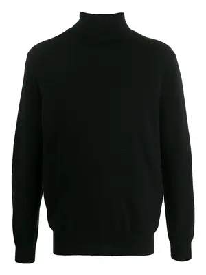 N.peal Roll Neck Jumper - Black
