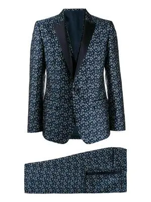 Dolce & Gabbana Star Jacquard Suit - Blue