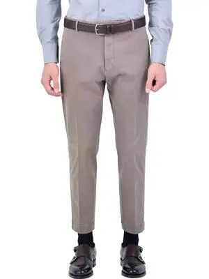 DELL'OGLIO Slim-Fit Trousers Neutrals