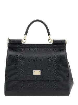 Dolce & Gabbana Large Sicily Top-handle Bag - Black