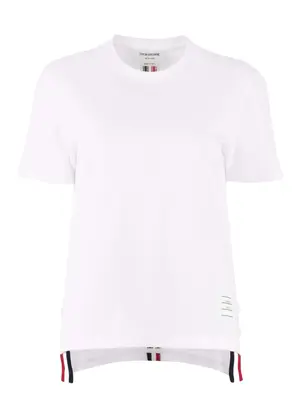 Thom Browne Rwb Striped T-shirt - White