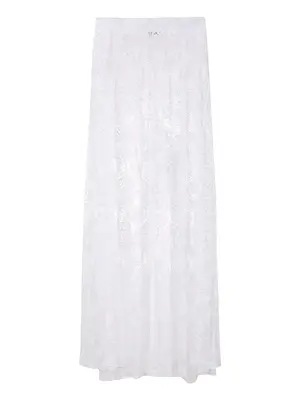 AMIR SLAMA Lace Wide-leg Trousers - White